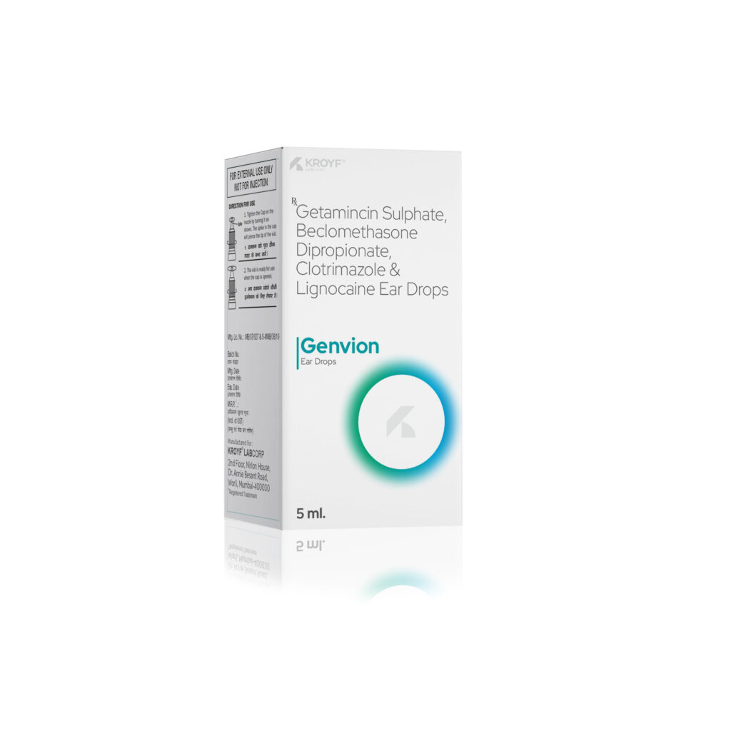 Get Pharma Franchise of Genvion Ear Drops (Gentamicin 0.3%w/v+ ...